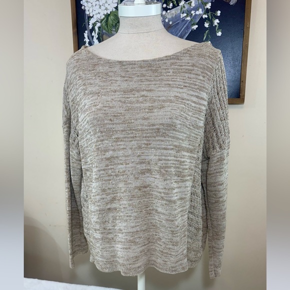 AMS | Sweaters | Ams Pure Collection Beige Knit Sweater | Poshmark